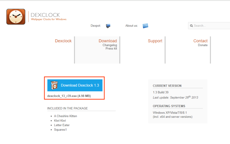 デスクトップにデジタル時計・アナログ時計を表示するフリーソフト - GeekBlocks